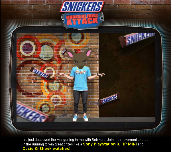 Win PS3 & Netbooks w/ Snickers: Hungerling Attack Game! ~ Cheftonio's Blog