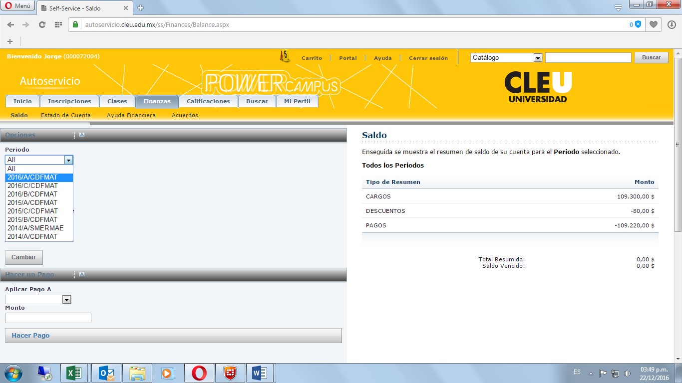.: MANUAL DE REINSCRIPCIÓN EN LÍNEA.