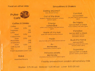 Fresh brewed from scratch almond,soy, and hemp milk at Pulse cafe ...