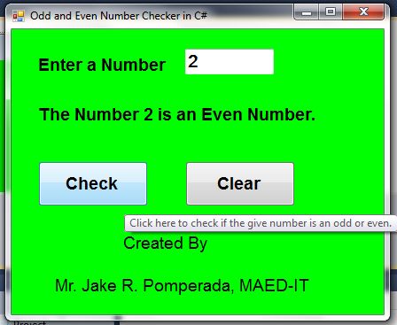 Free Programming Source Codes and Computer Programming Tutorials: Odd ...