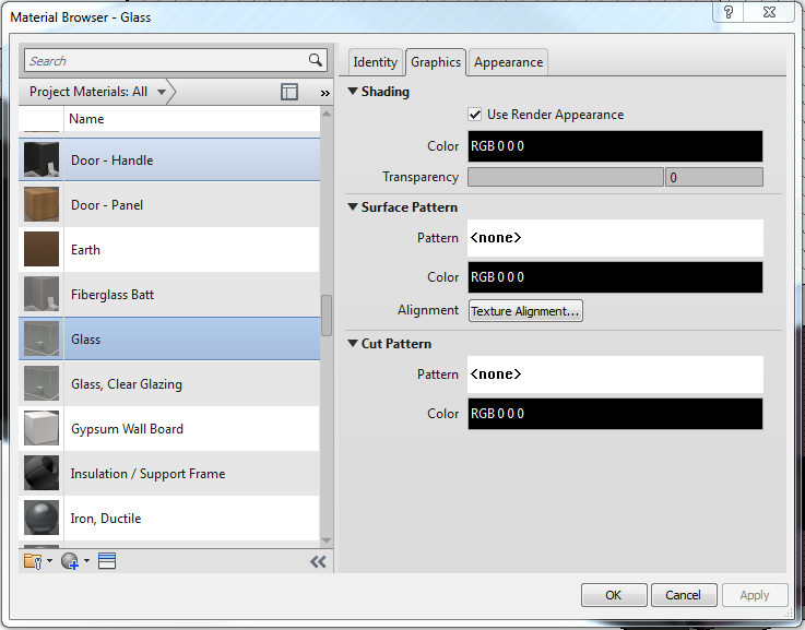 Revit LT 2014 Default Template Materials – ARKANCE UK Community