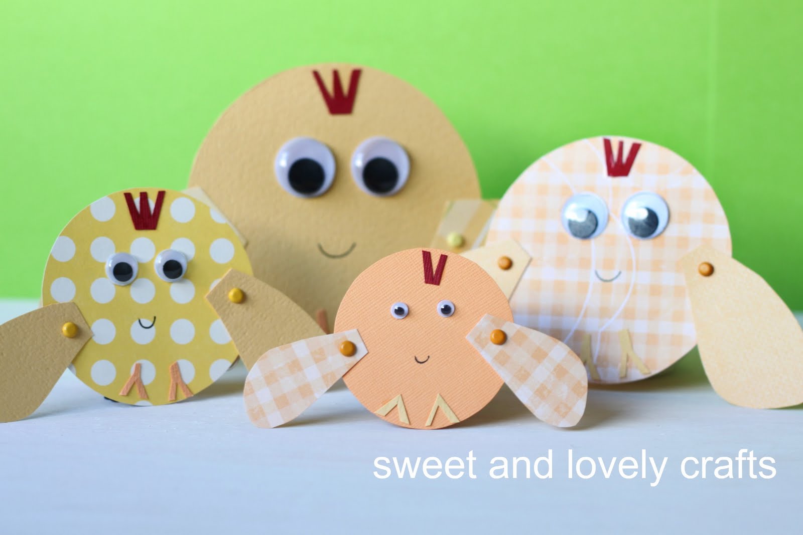 sweet and lovely crafts: big, bigger, biggest chicks