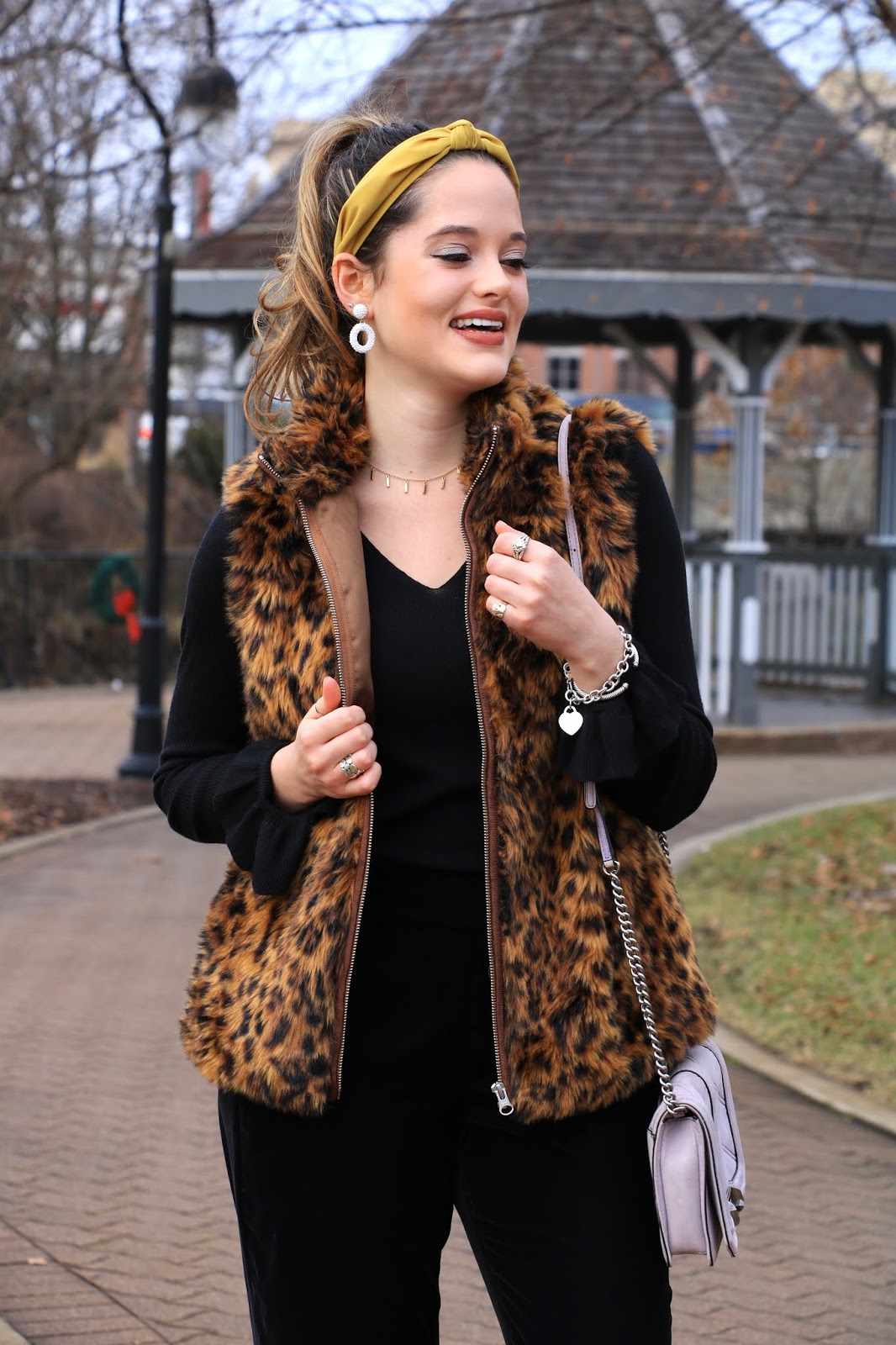 Kathleen's Fashion Fix: Spotted Comfort // Leopard Vest + Velvet Pants