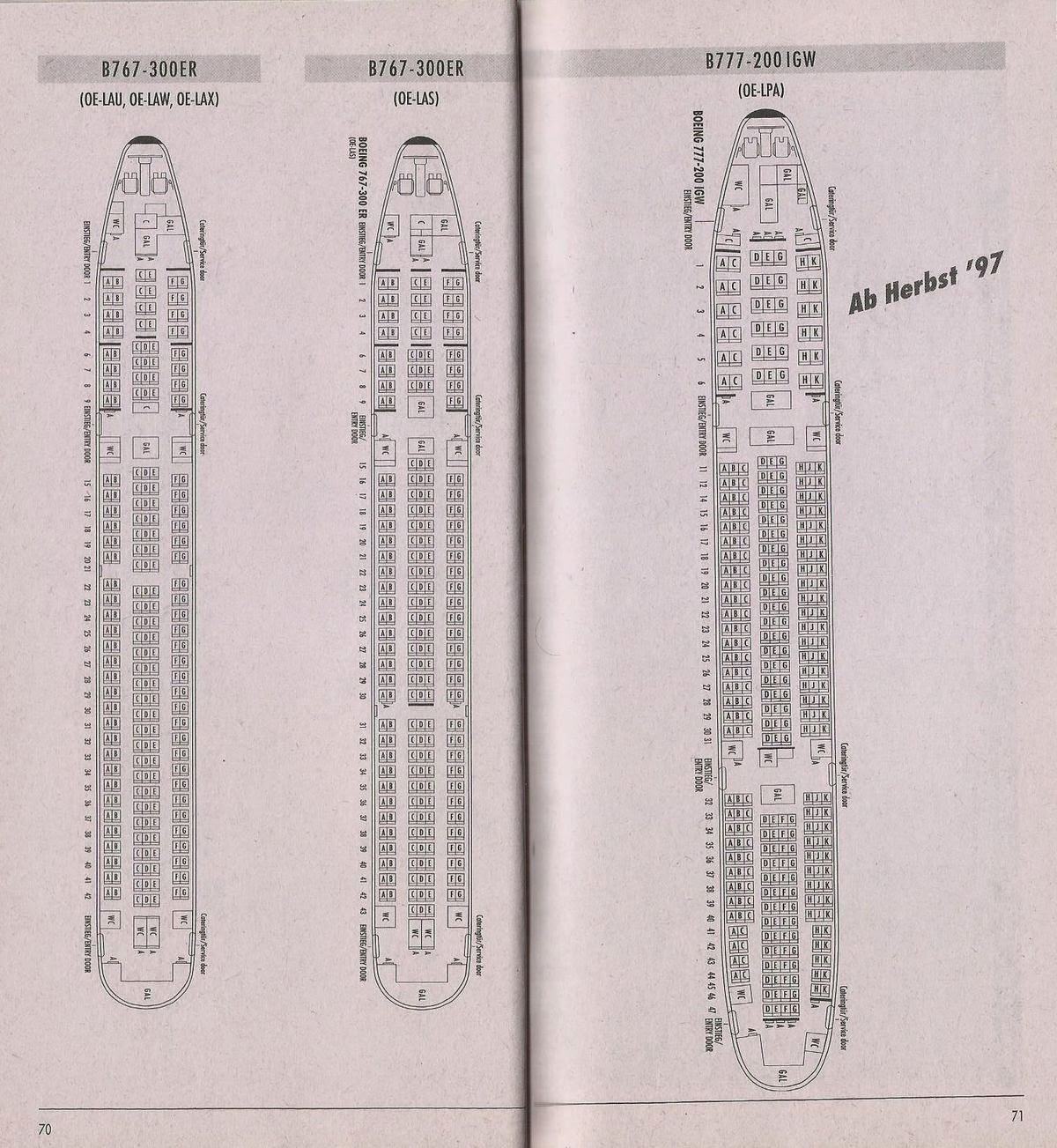 Airline memorabilia: Lauda Air (1997)
