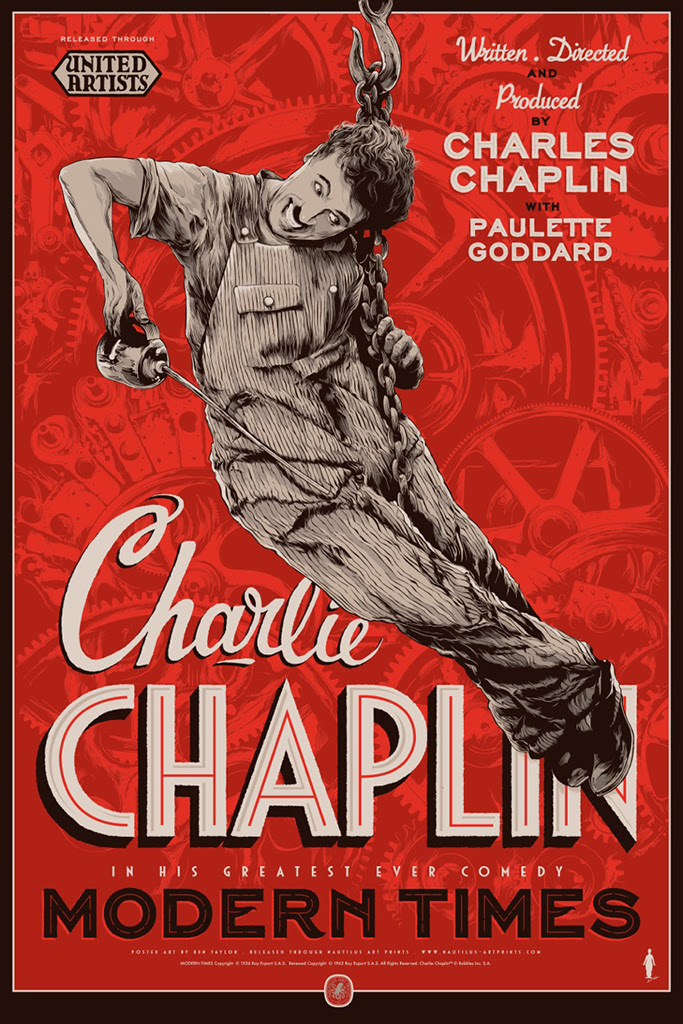 INSIDE THE ROCK POSTER FRAME BLOG: Ken Taylor Modern Times Movie Poster ...