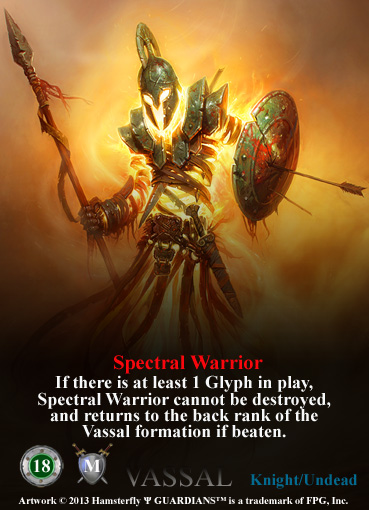 Guardians CCG: Planar Conflict Card #40: Spectral Warrior