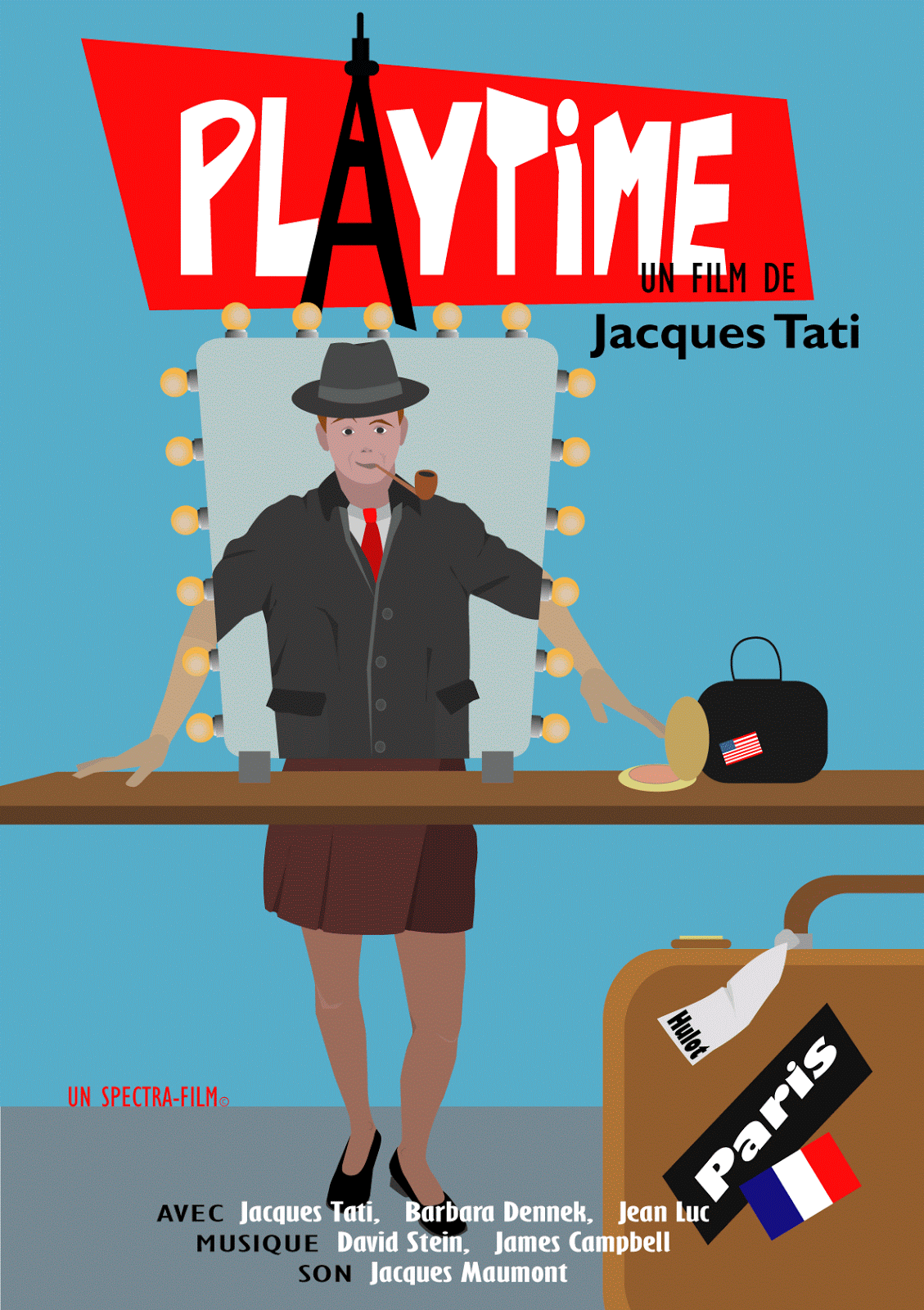 asalto visual: Afiches del mundo: Playtime de Jacques Tati