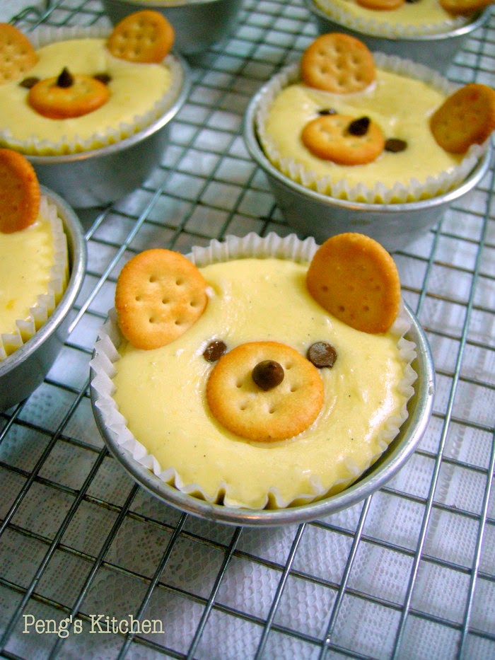 Peng's Kitchen: Beary Cute Baked Cheesecake