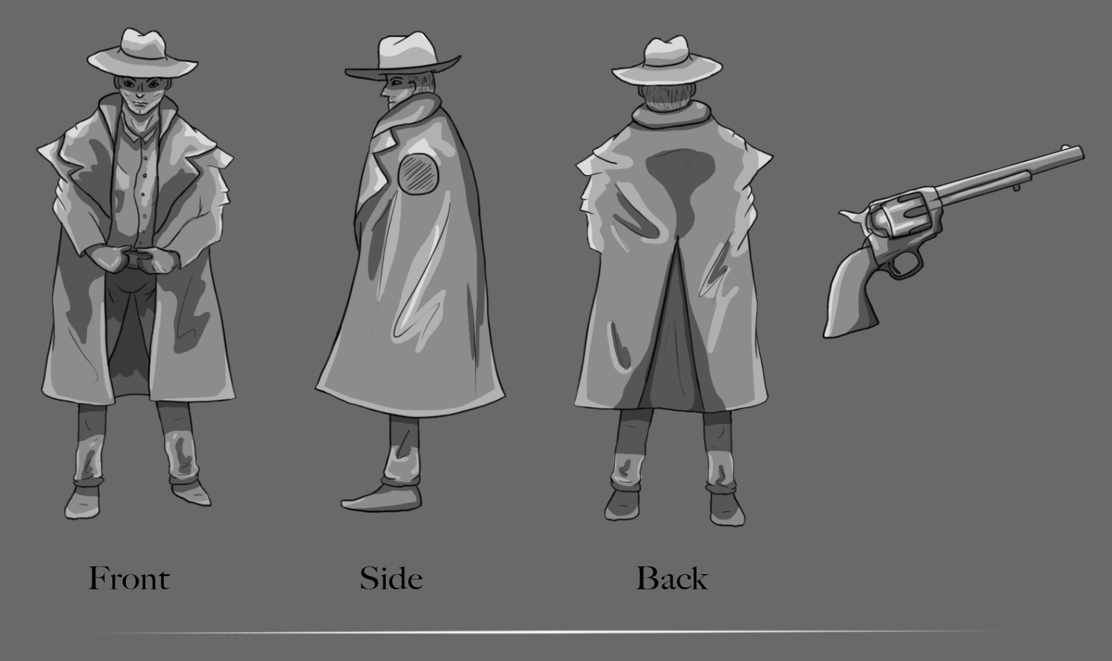 Computer Arts Practice: Antagonist Visual Interest Design Sheet