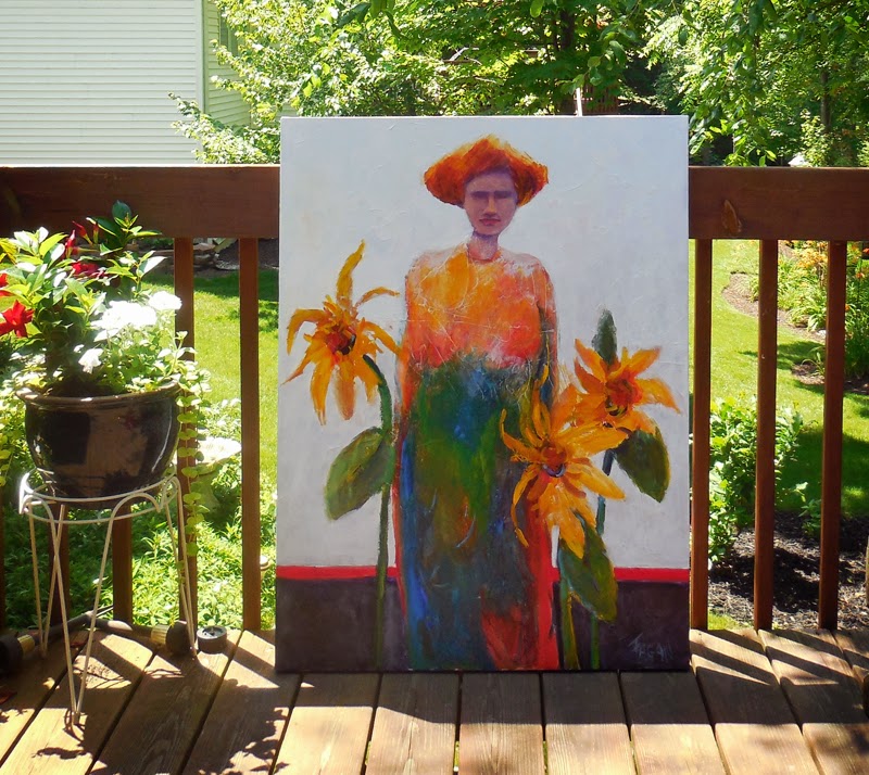 Beverly Fagan Gilbertson Fine Art: "Edith in the Garden" artist Fagan ...
