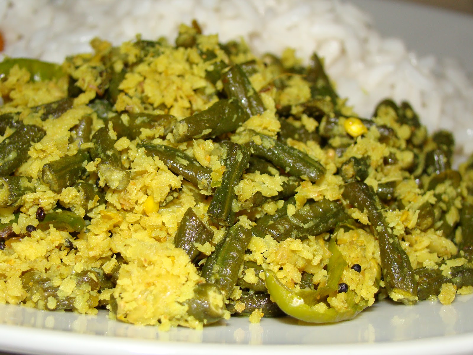 Healthykitchen: Achinga payar/Pacha Payar/ Yard long beans Thoran