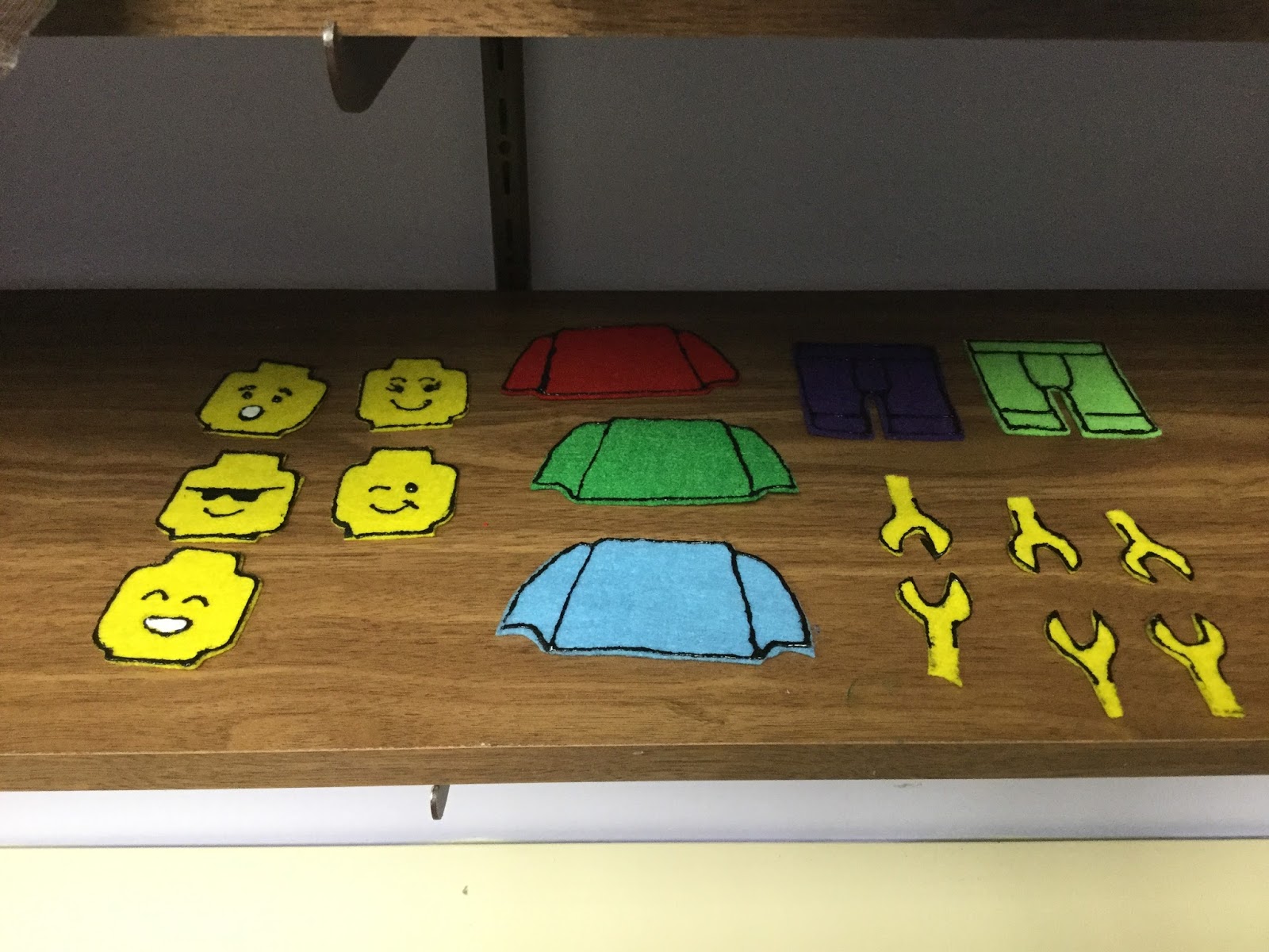 from the Biblio Files: LEGO Minifig Felties