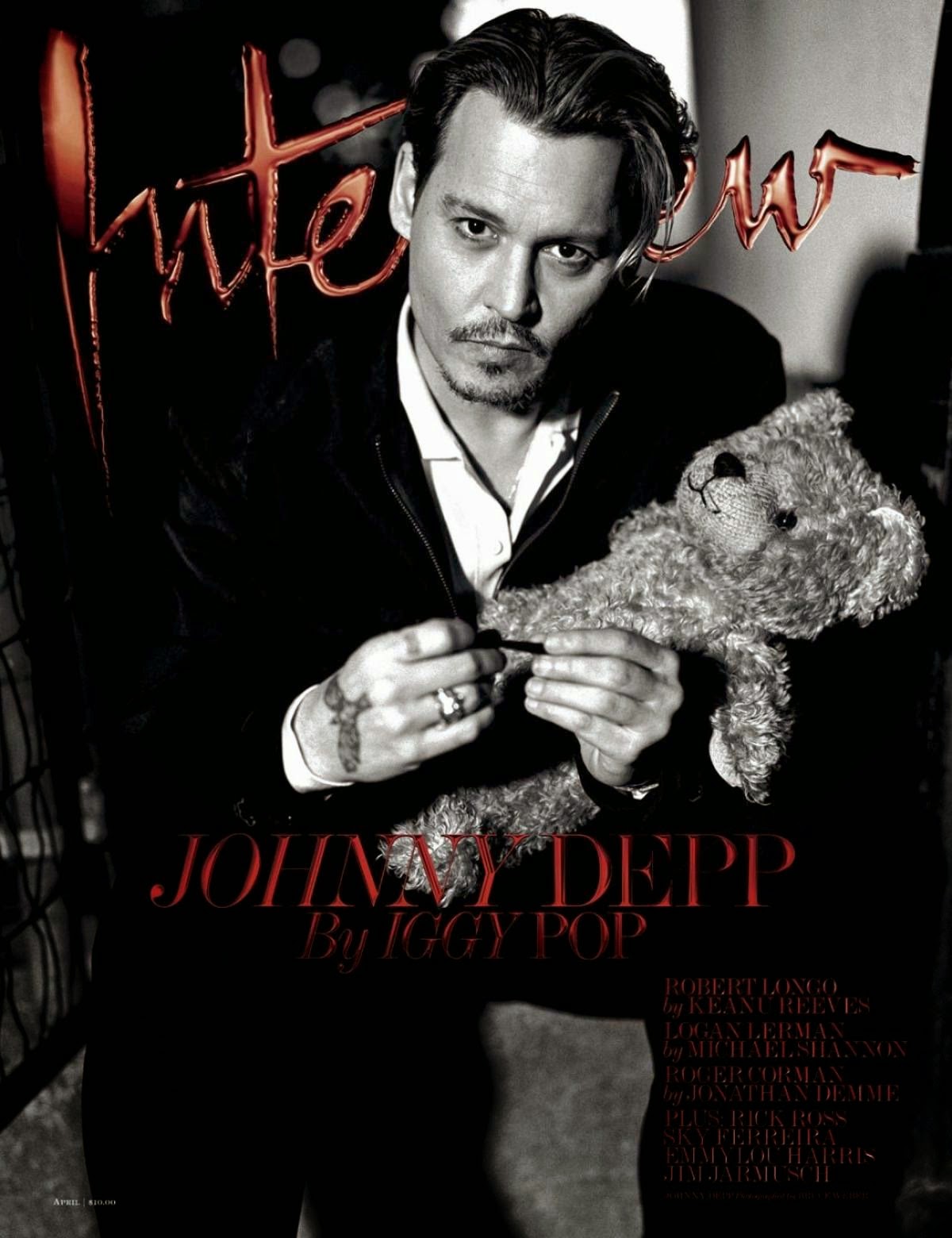 Johnny Depp en portada de Interview Magazine Abril 2014