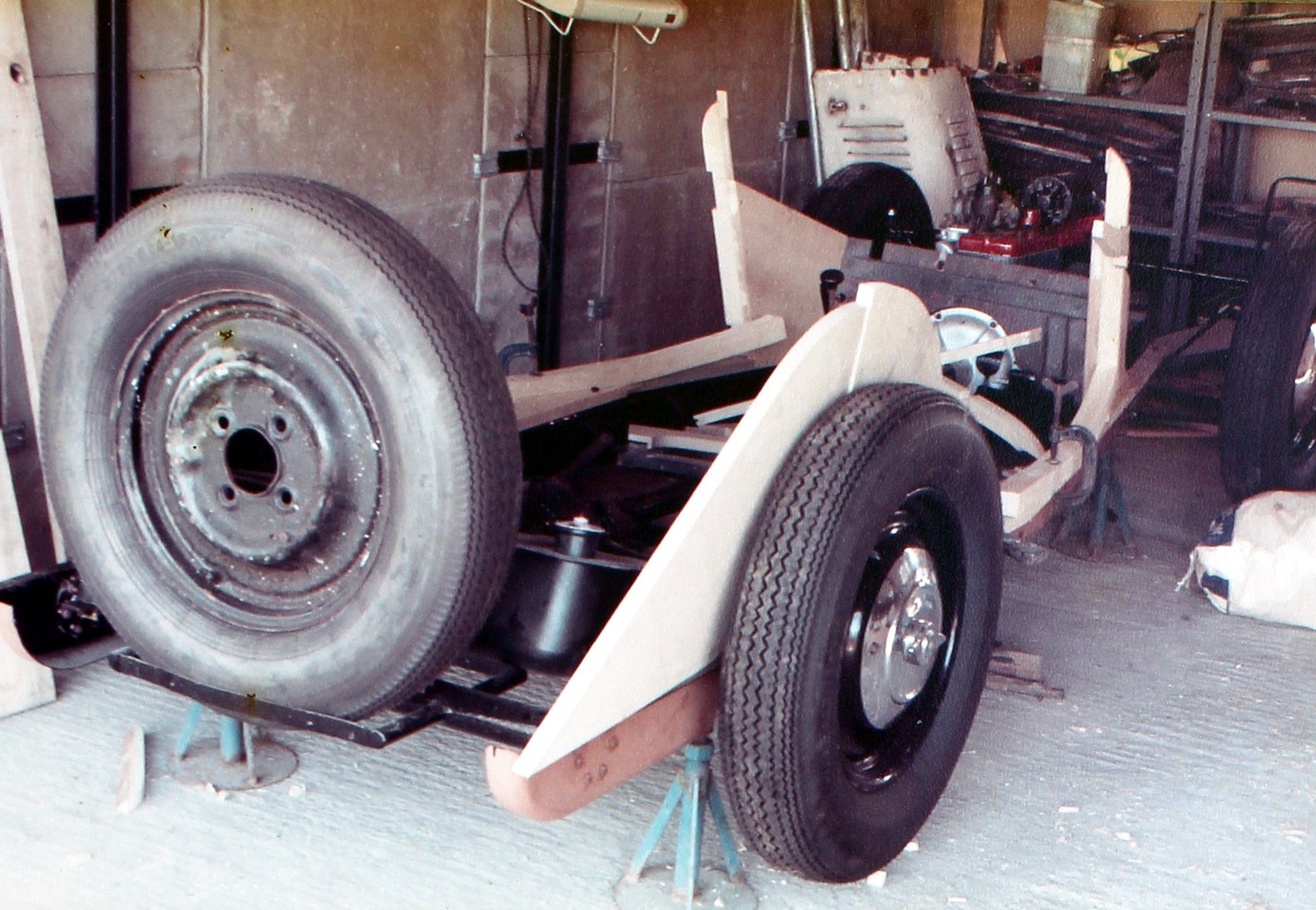 Morgan-FUA722: First Rebuild (circa 1980/81) - Ash Frame Making