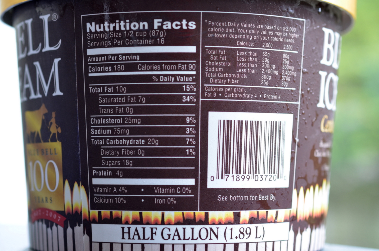 food and ice cream recipes: REVIEW: Blue Bell Century Sundae