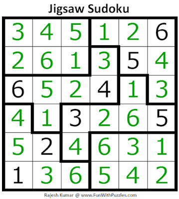 Jigsaw Sudoku Puzzles (Mini Sudoku Series #109, #110)