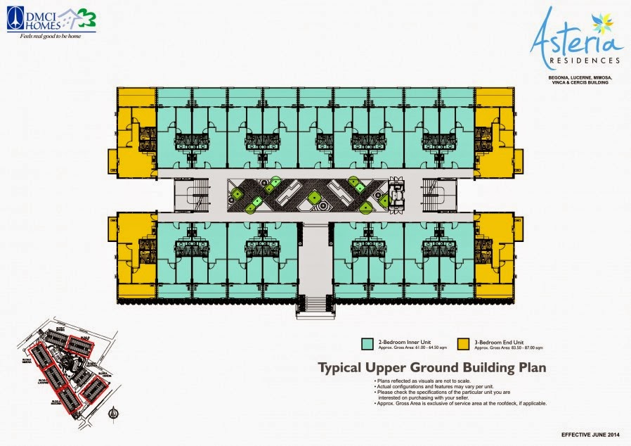 DMCI Homes, Asteria Residences: BUILDING FEATURES AND PLAN