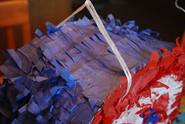 Sunshine and a Summer Breeze: DIY Captain America Shield Pinata