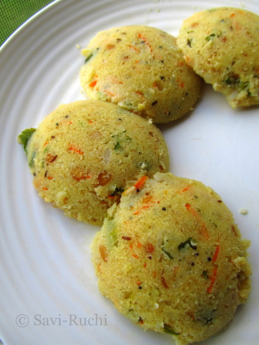 Savi-Ruchi: Rawa Idli Recipe (Without Yogurt or curd) | Vegan Rava Idli ...