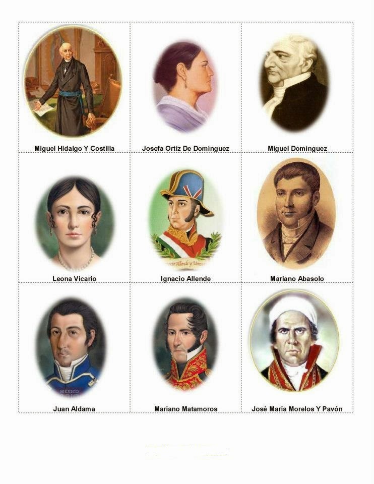 MATERIALES COMPARTIDOS: DE PERSONAJES HISTORICOS INDEPENDENCIA