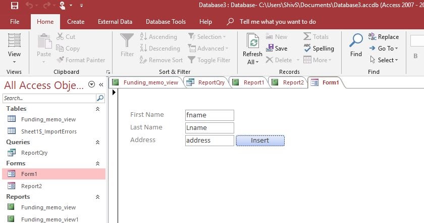 Technical Corner: MS Access insert data in SQL Server