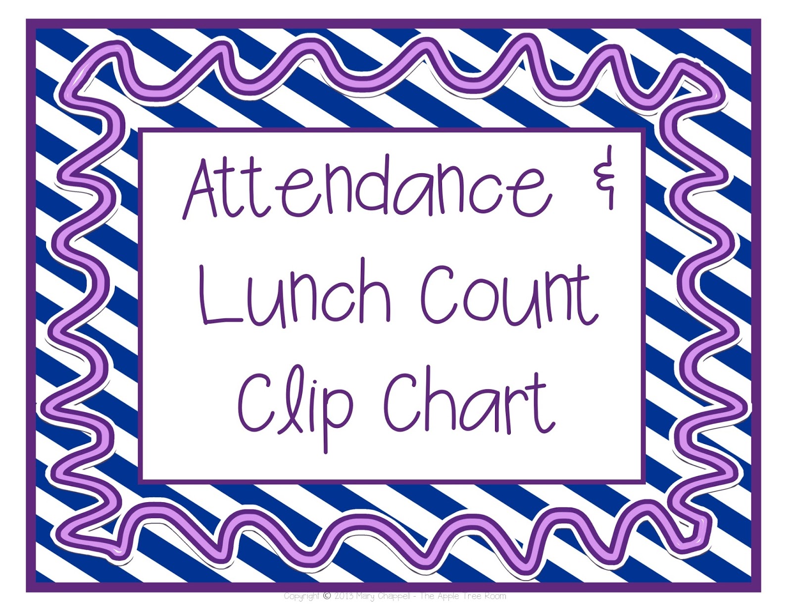 The Apple Tree Room: Attendance & Lunch Count Clip Charts - 2 themes