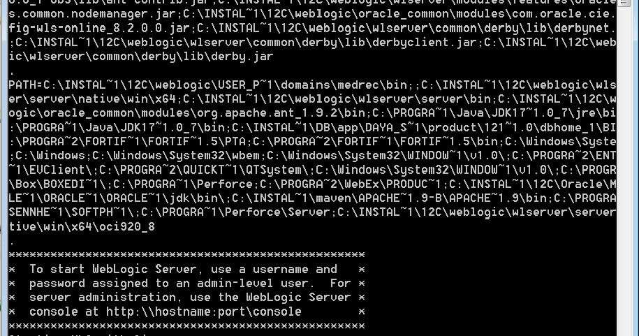 JDK error while starting Weblogic Admin server - Easy Learn