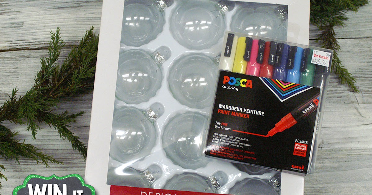 Ben Franklin Crafts and Frame Shop: Make Ornaments with POSCA Paint Pens