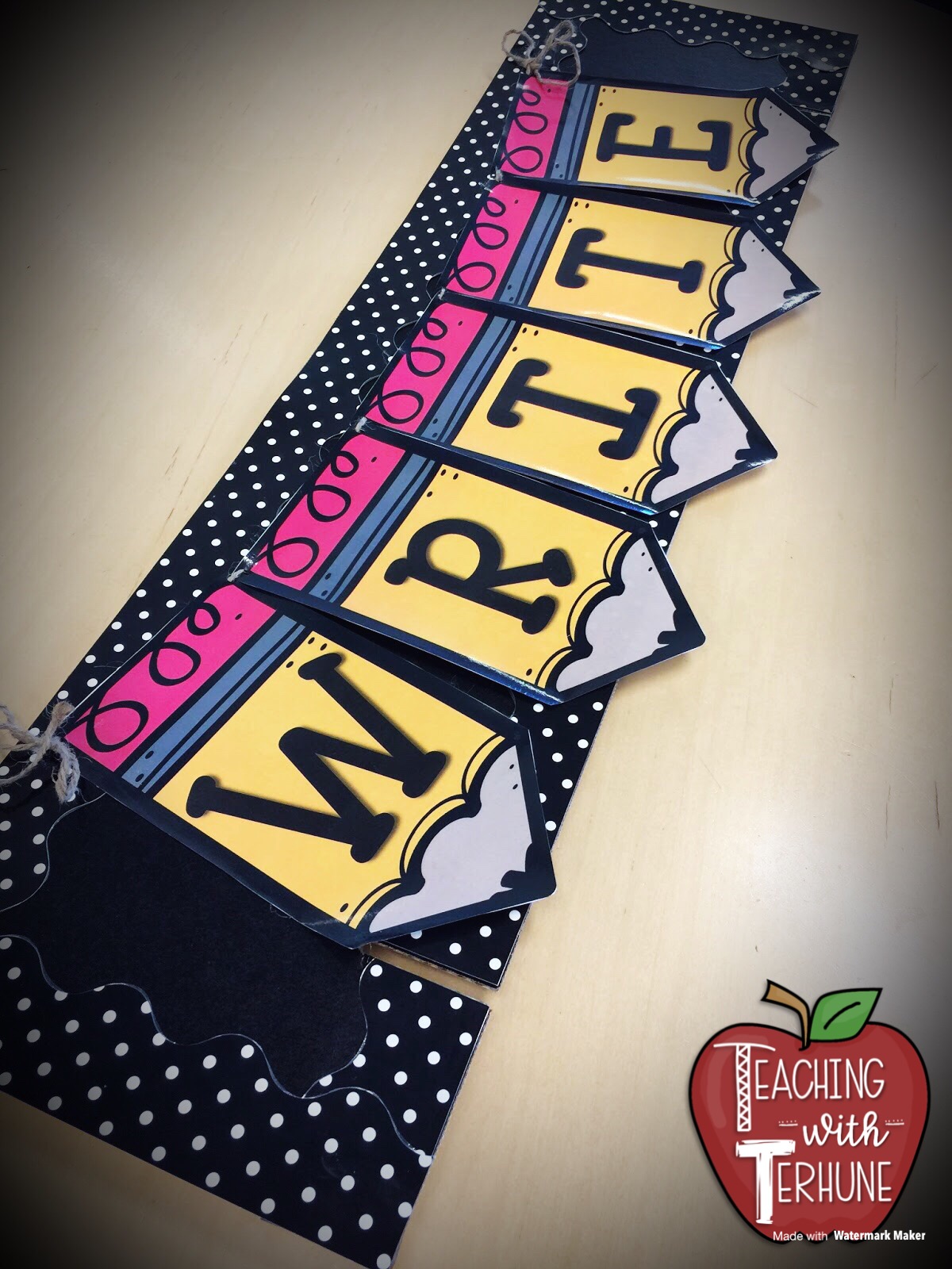 Teaching With Terhune: EDITABLE PENCIL BANNER