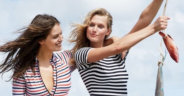 J. Crew Swimwear Lookbook April 2017 featuring Emily DiDonato and Toni ...