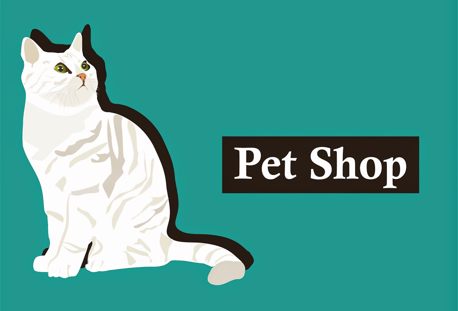 Diseños Raife: Pet Shop - Gato vectorizado