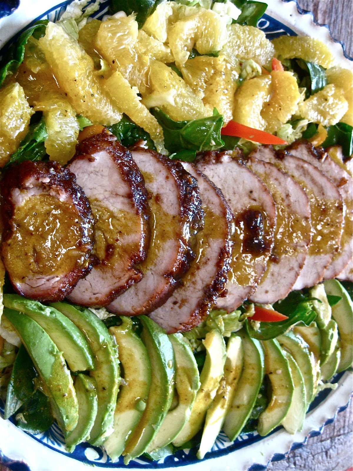 Flavors of the Sun: Island Pork Tenderloin Salad with Coconut Bread