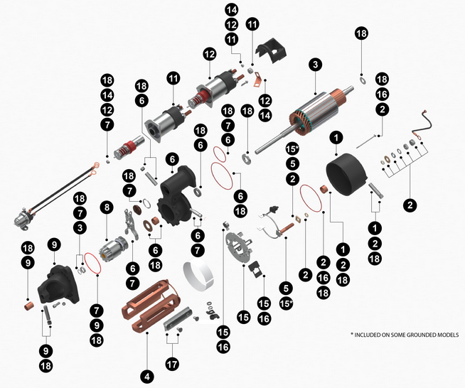 ALTERNATORS-STARTERS: 1986244 DELCO REMY-DRIVE STARTER 37MT