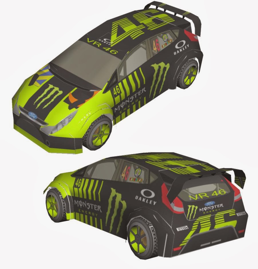 Wongday Papercraft: Ford Fiesta WRC - The Doctor