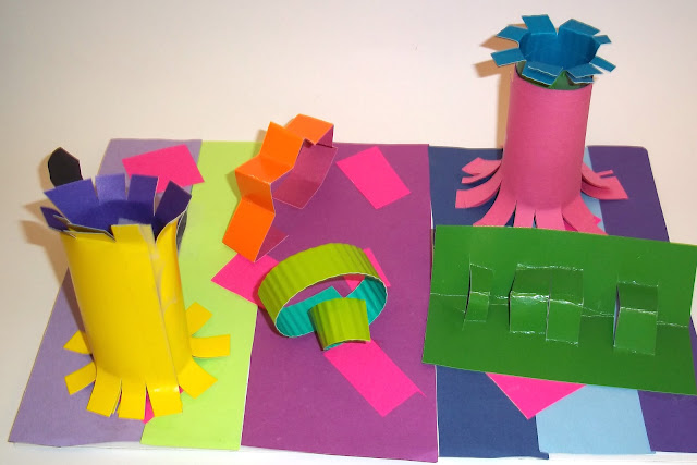 Monument Valley Regional Middle School Art Class: Paper Sculptures 5th ...