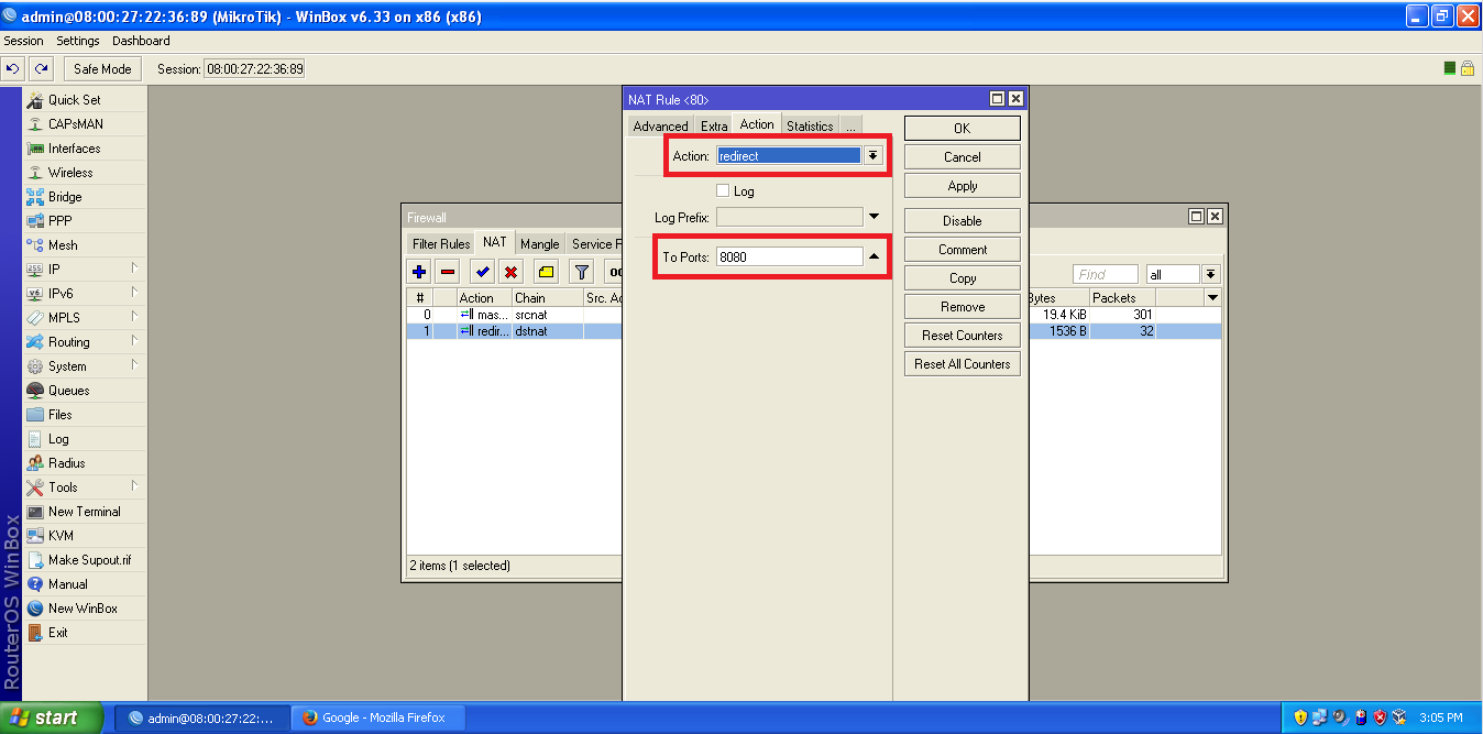 Konfigurasi Web Proxy Di Mikrotik