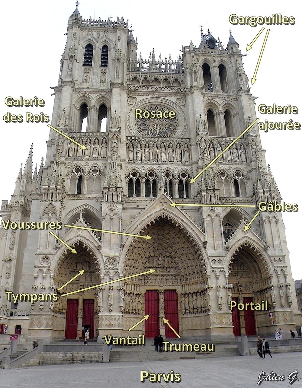 Coins du Monde: ARCHITECTURE - Façade occidentale d'une cathédrale