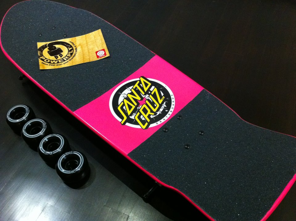 2 X Five Boards: Santa Cruz Rob Roskopp Target deck. Old School Setup ...