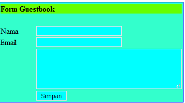 Scripts PHP - Membuat Form GuestBook Sederhana - FREE SCRIPTS WEB