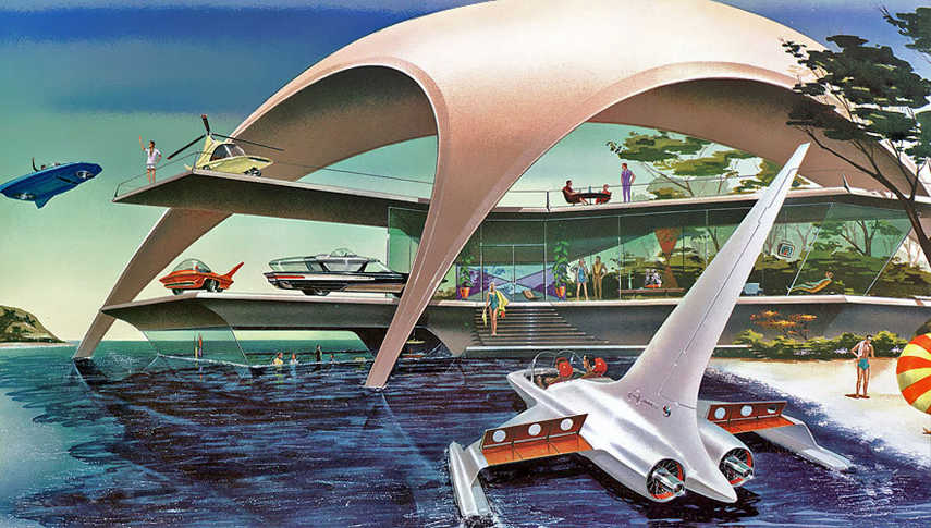 Retrofuturism - Design and Art : Retrofuturistic City and Architecture