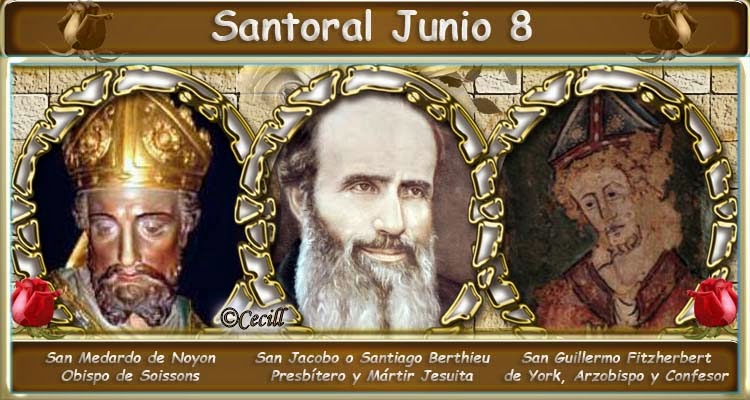 Vidas Santas: Santoral Junio 8