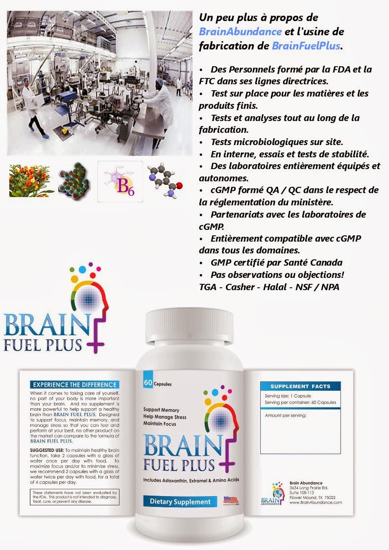 Nutrition du Cerveau: Certification de Brain Fuel Plus