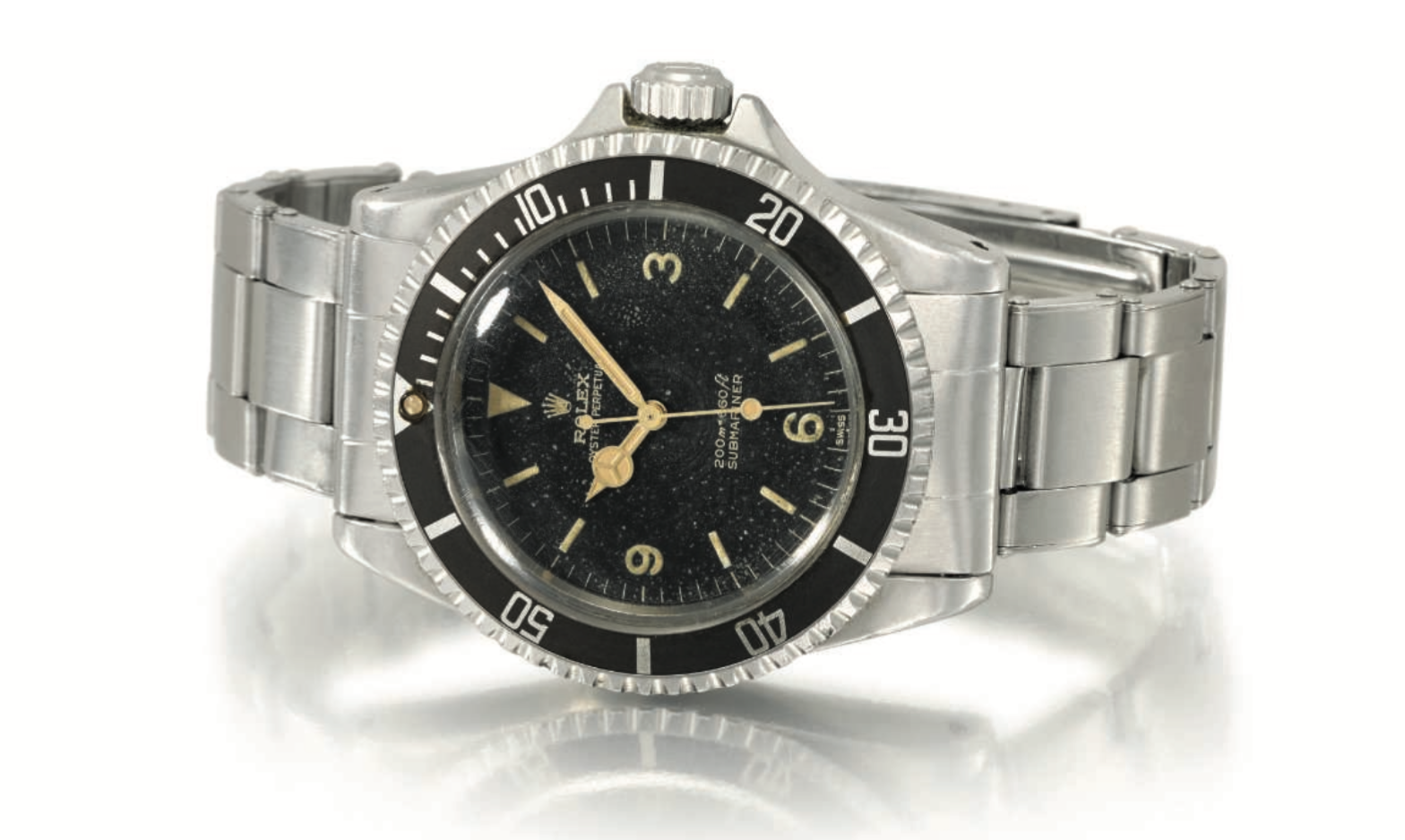 Vintage Rolex Submariner Reference 5513 With Explorer Underline Dial ...