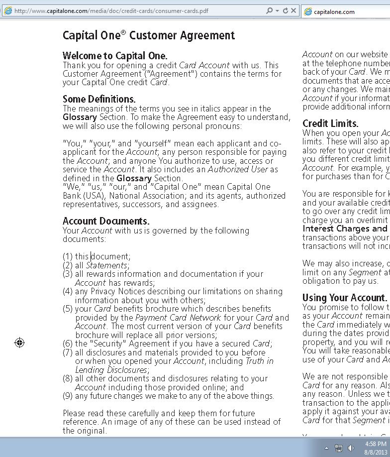 Consumer Debt Litigation (mostly Texas): Capital One Credit Card ...