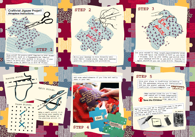 #imapiece craftivist jigsaw project