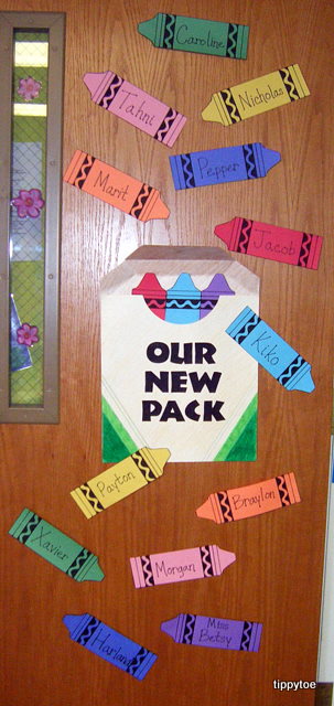 Tippytoe Crafts: Back-to-School Display