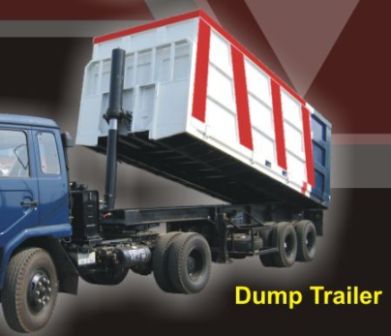 .: TRAILLER DUMP TRUCK Kap. 33 Meter Kubik Mampu Angkut 35 Ton