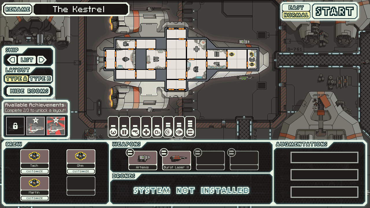 FTL: Корабли в FTL: Крейсер «Кестрел»