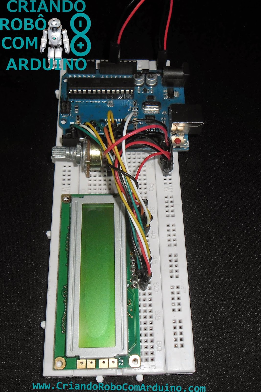 Mechatronics & Robotics: Como usar e testar o LCD 18x2 no arduíno