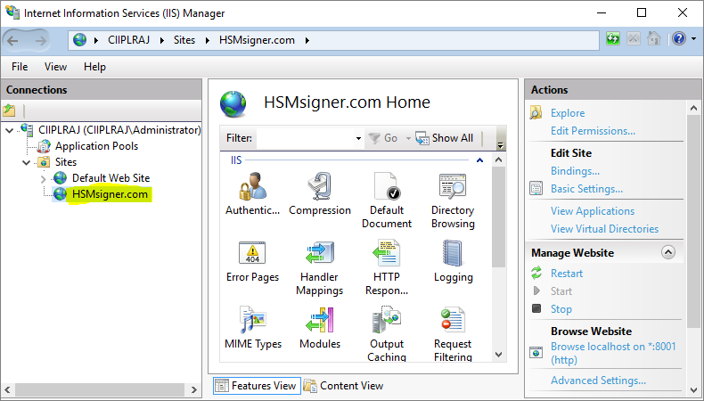 How to host website programmatically in IIS using C#? - AspTricks.net